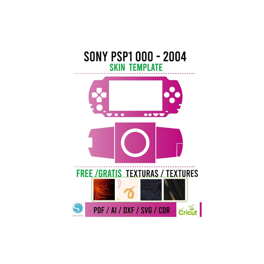 Sony PSP 1000 - 2004 Skin Template Vector / Skin Template - Etsy