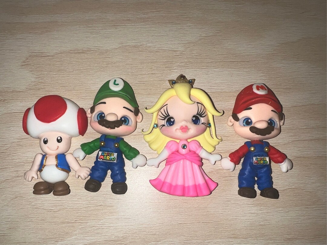 Super Mario Clay Set All 4, Clay for Bows - Etsy