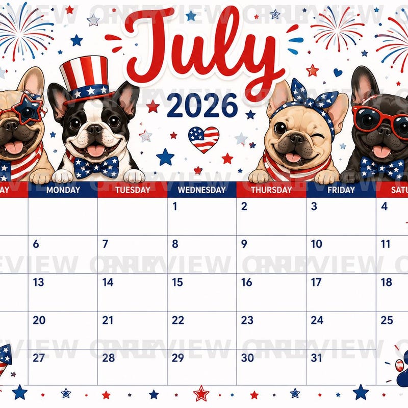 2026 Bulldog Calendar - Etsy