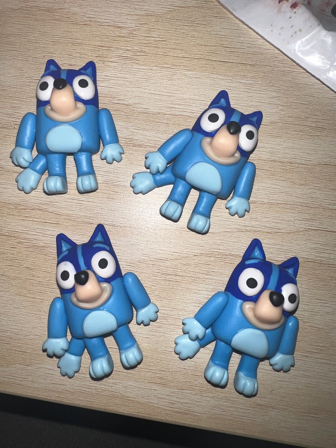 Bluey Inspired Clays for Bows Clay Bow Center Clay Doll , Bow ...