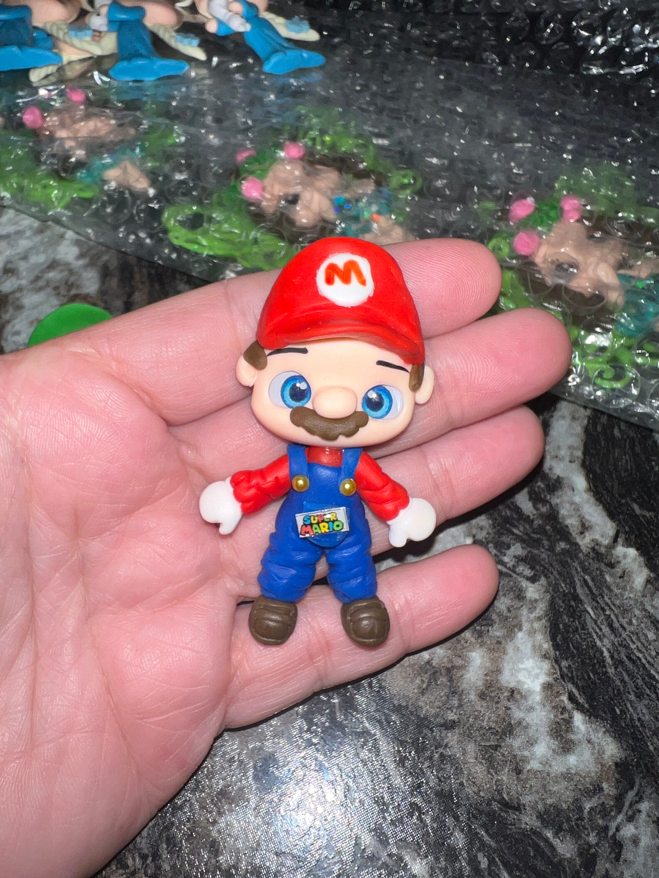 Mario Luigi Clays for Bows Clay Bow Center Clay Doll, Mermaid , Bow ...