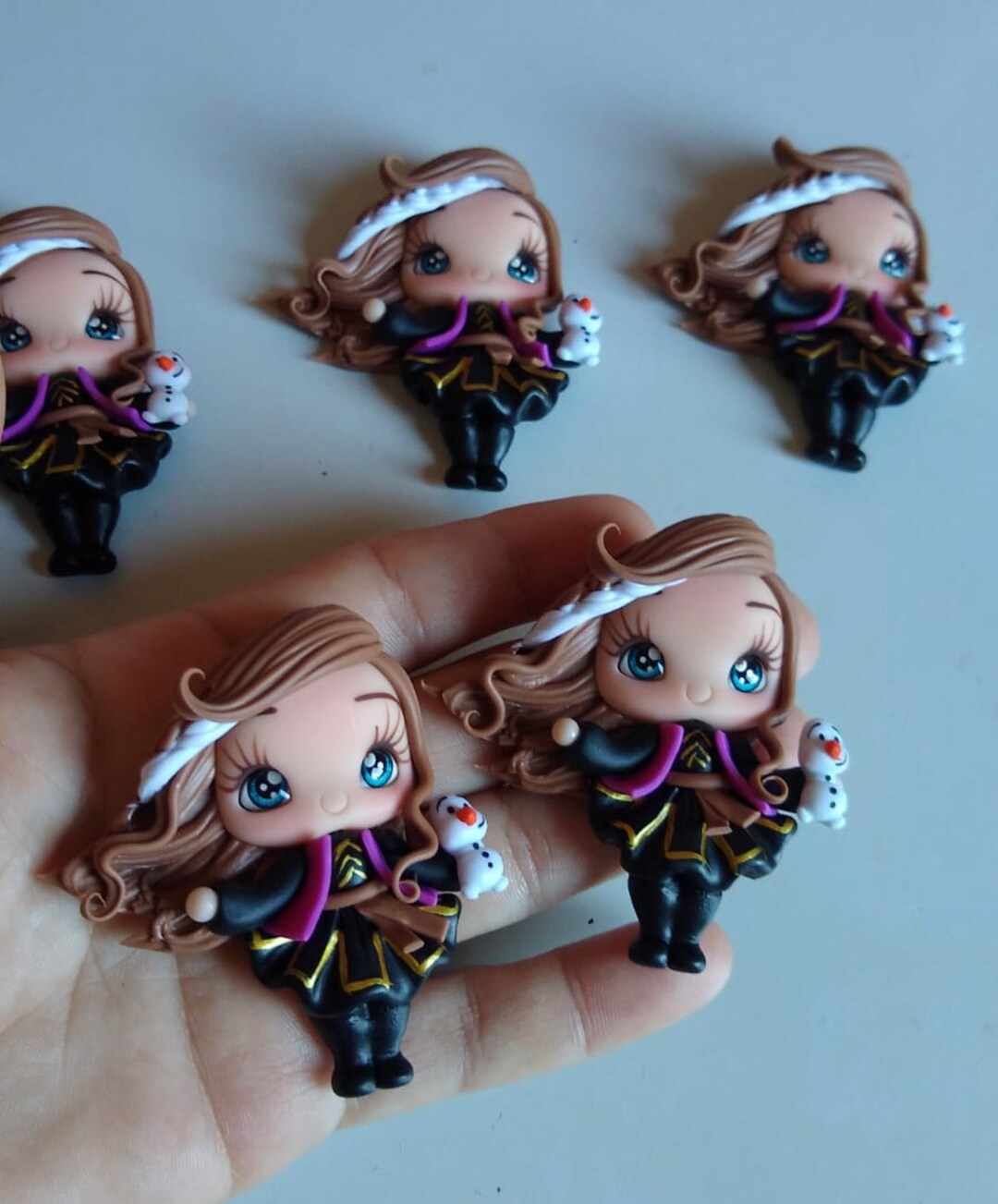 Ana - Clays for Bows- Clay Bow Center Clay Doll, Mermaid , Bow ...