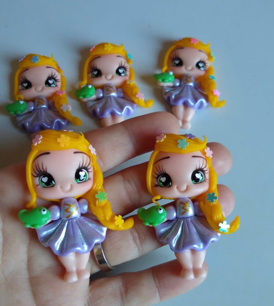 Princess Rapunzel Clays for Bows Clay Bow Center Clay Doll , Bow ...