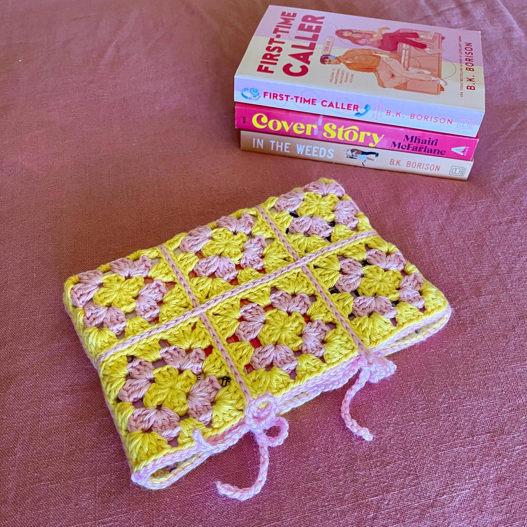 Crochet Granny Square Book Cover - Etsy