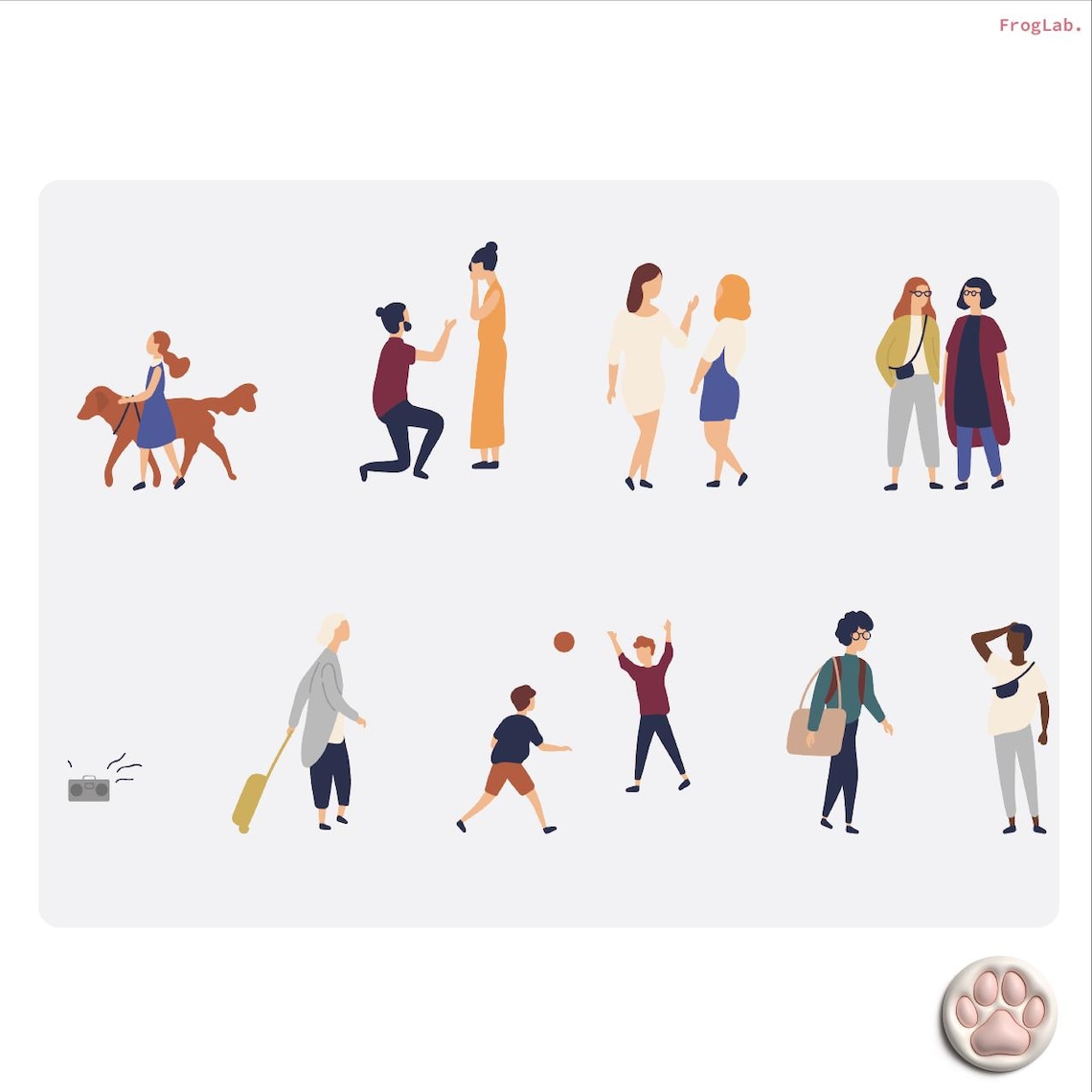 72 PNG Cute Human Illustrations for Architecture and Design Collection ...