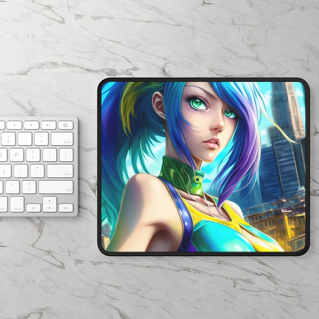 Anime Girl Machi Gaming Mouse Pad, Anime Lover, Anime Fan, Manga Fan ...