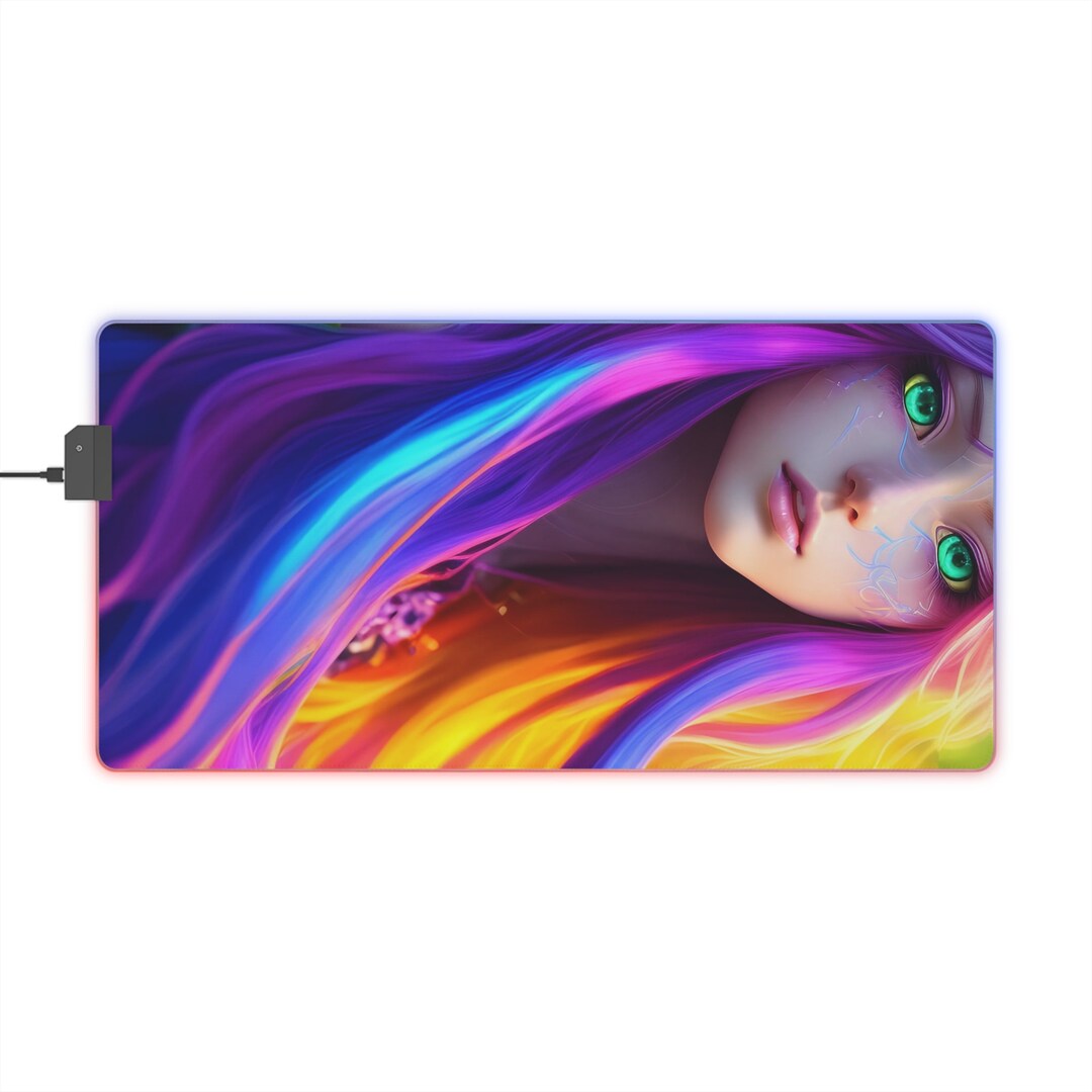 Anime LED Gaming Mouse Pad, RGB Mousepad, Gaming Mousepad, Anime ...