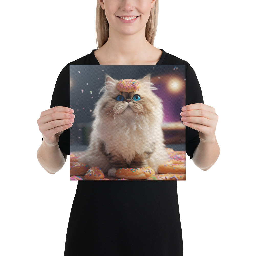 Cat as Dunkin' Donuts Employee: Adorable Feline in Coffee Shop Attire ...