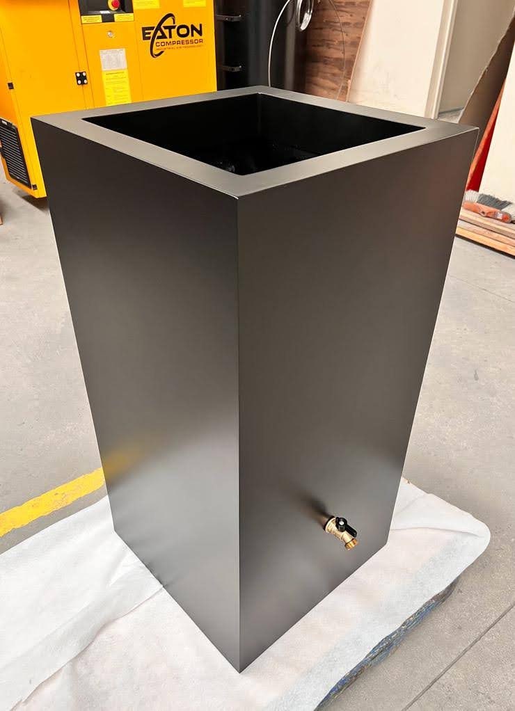 Modern Attractive Square / Rectangle Fiberglass Rain Barrel, Rain ...