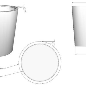 Extra Large Round Tree Planter - Indoor / Outdoor Fiberglass Planter ...