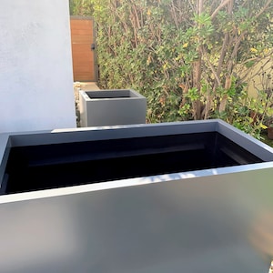 Rectangular Fiberglass Planter: Custom Indoor Outdoor Troughs - Etsy