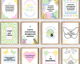 12 Positive Affirmation Posters - Etsy