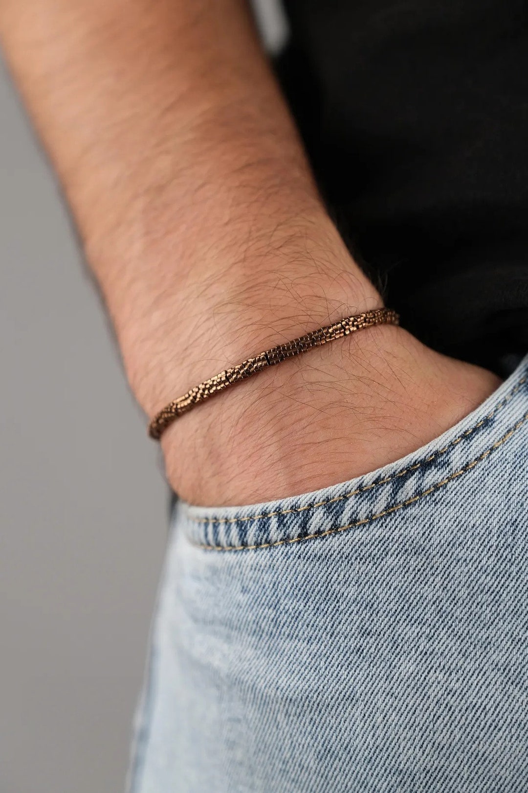 Simple and Stylish Men's Bracelet - Etsy