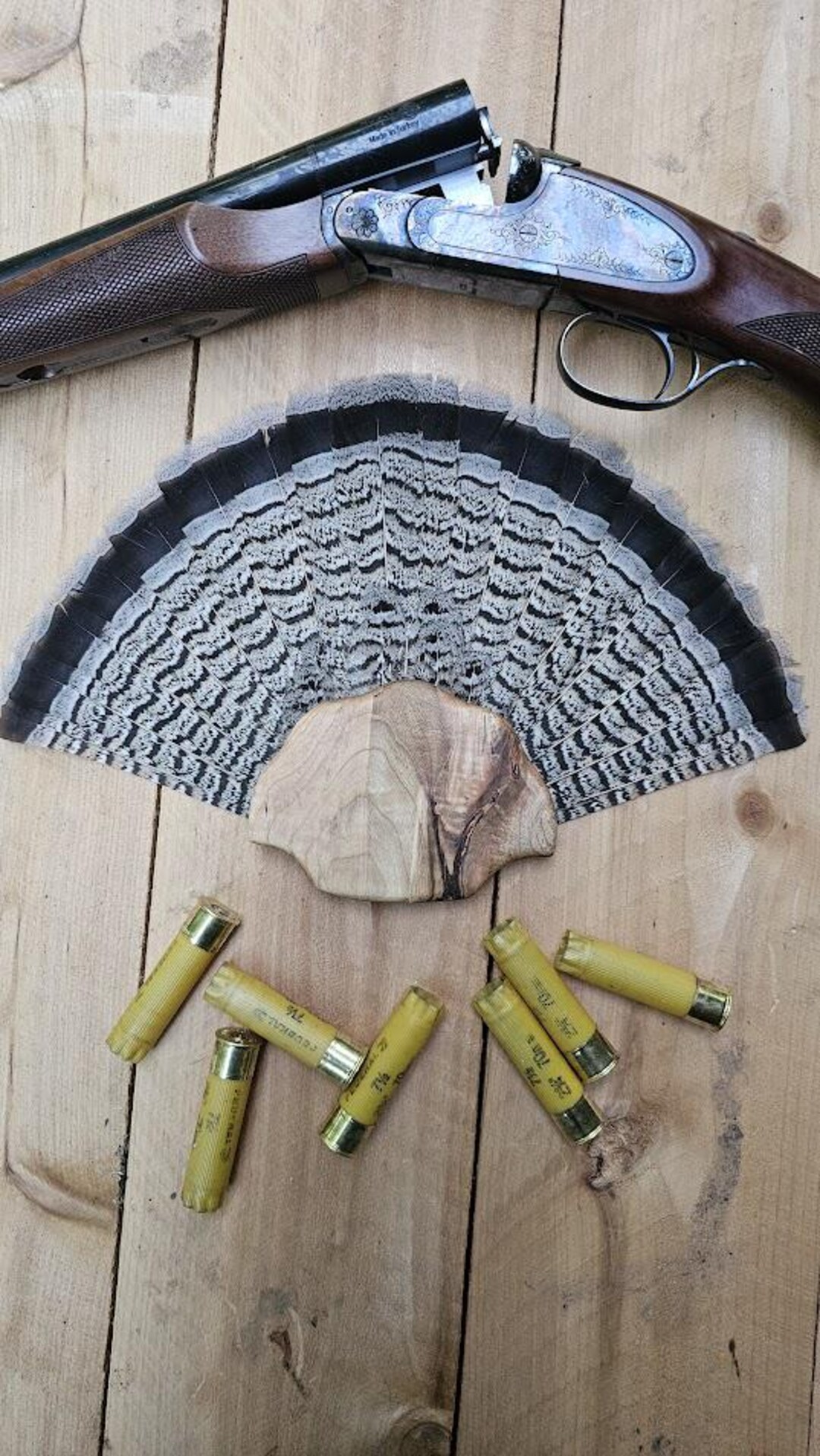 Custom Rustic Maple Grouse Fan Mount Display - Etsy