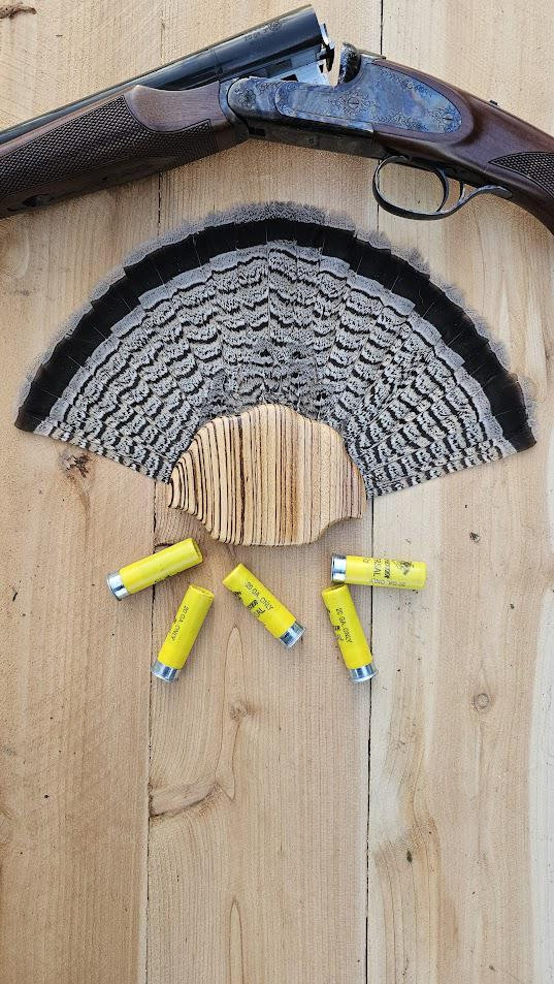 Custom Zebrawood Grouse Fan Mount Display - Etsy