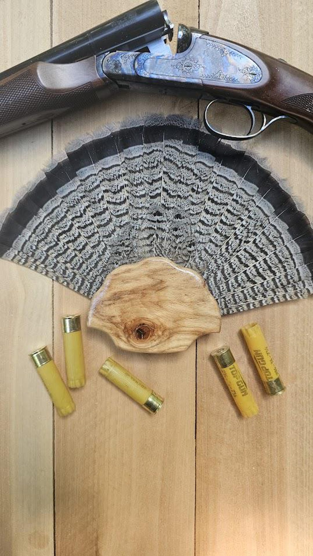 Custom Hickory Grouse Fan Mount Display - Etsy