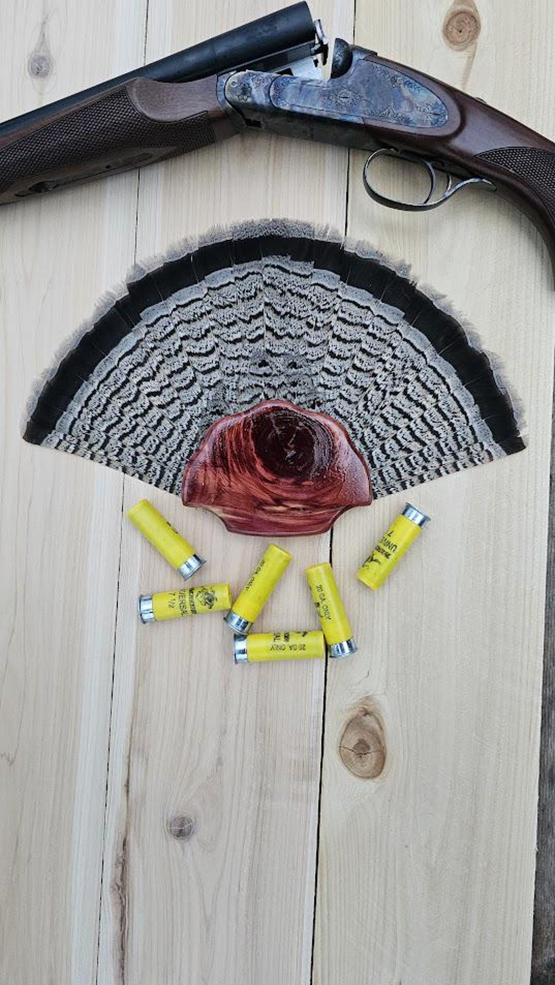 Custom Aromatic Cedar Grouse Fan Mount Display - Etsy