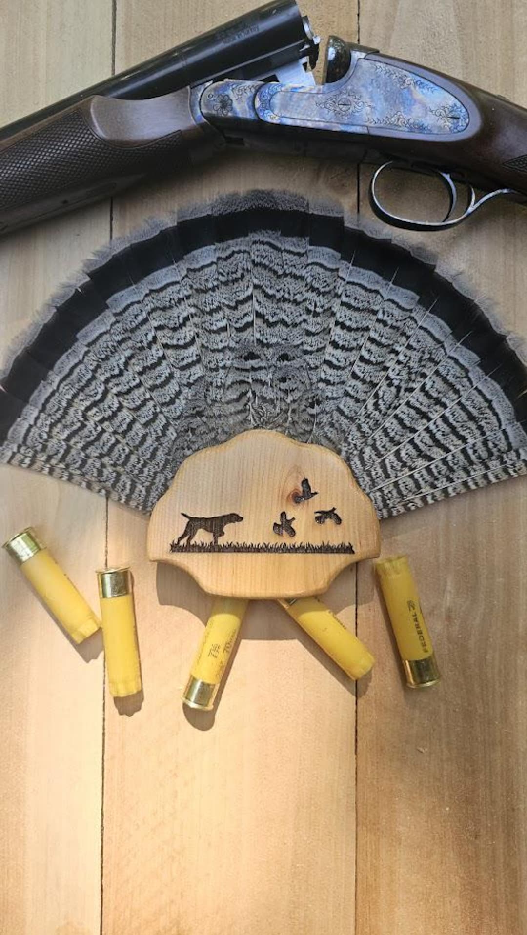 Custom Cedar Grouse Fan Mount Display - Etsy