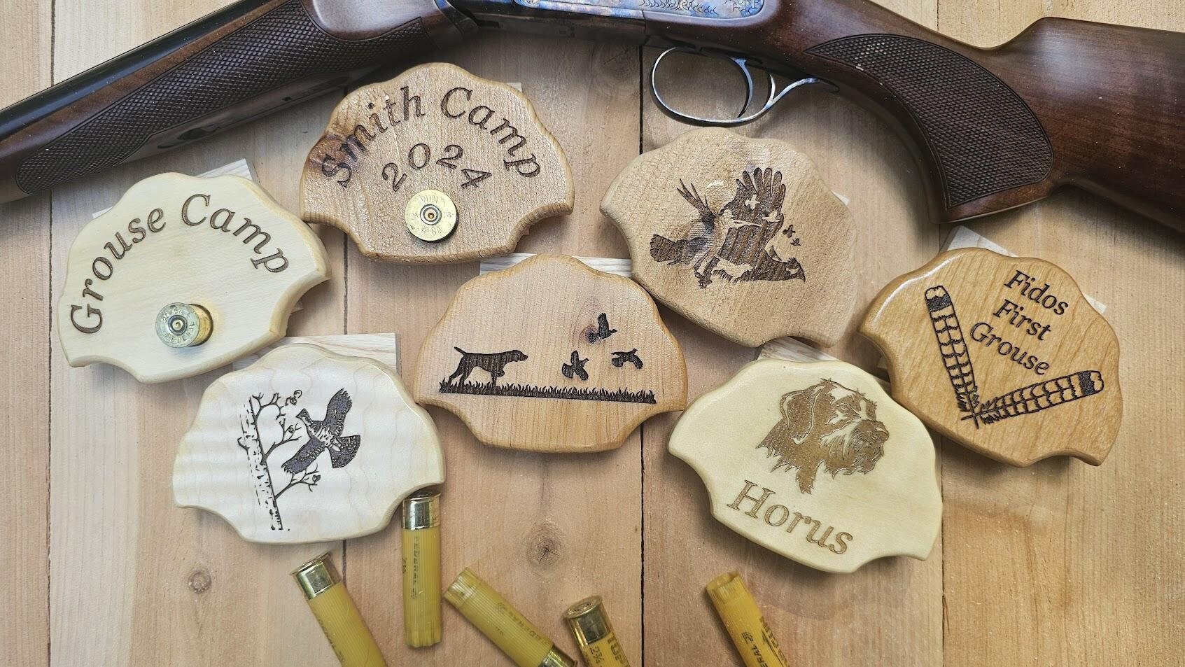 Custom Leopardwood Grouse Fan Mount Display - Etsy