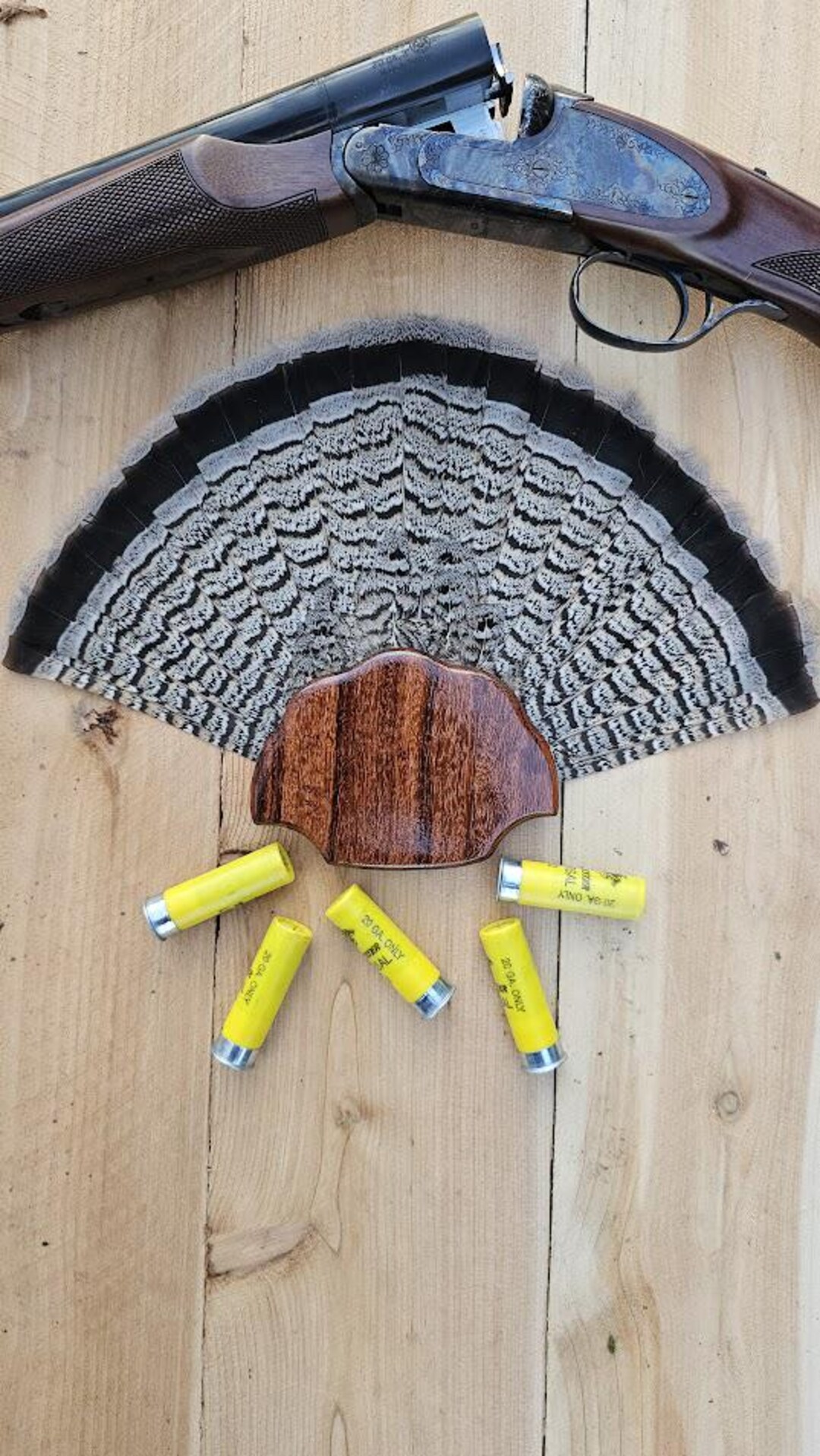 Custom Granadillo Grouse Fan Mount Display - Etsy