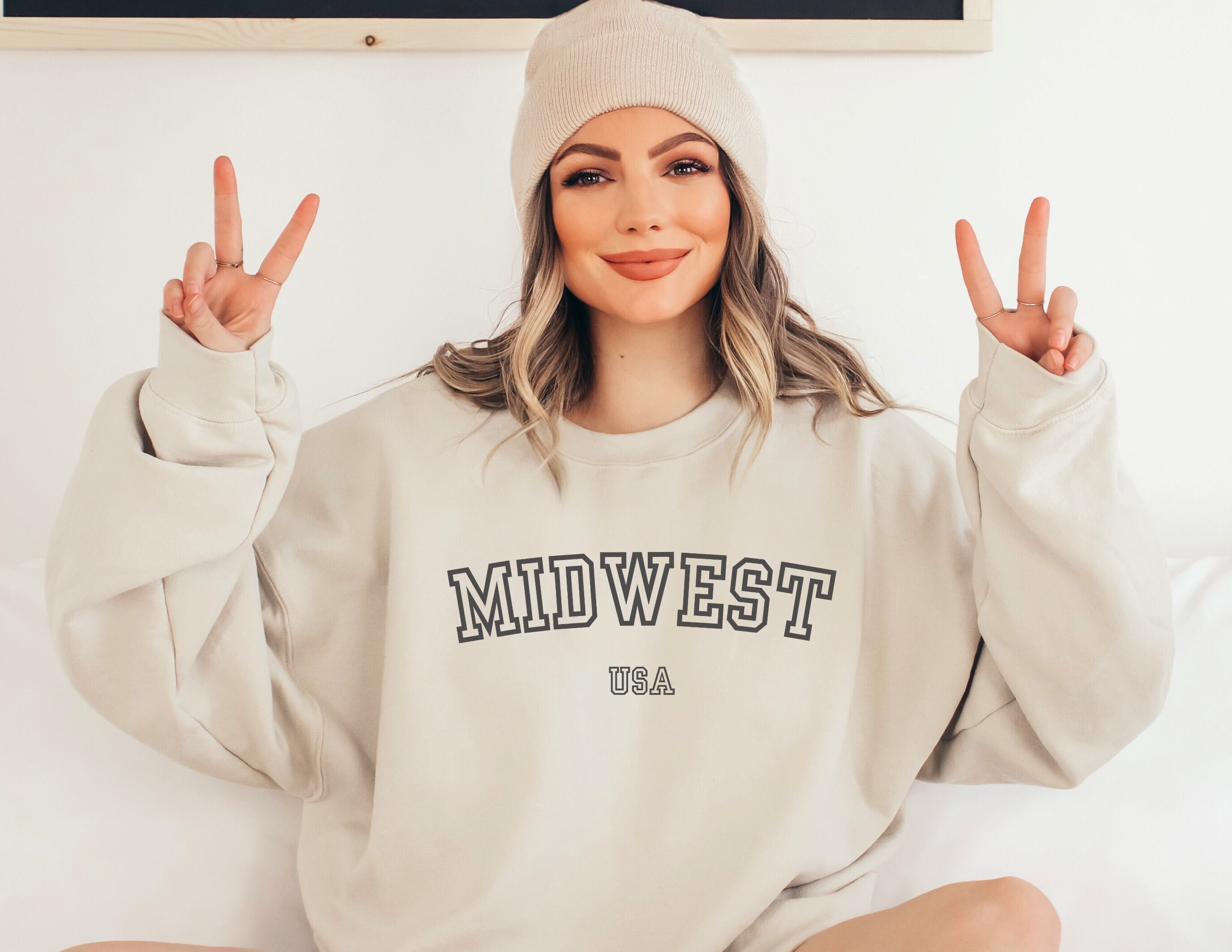 Midwest Sweatshirt Midwest Shirt College Crewneck Varsity Sweatshirt - Etsy