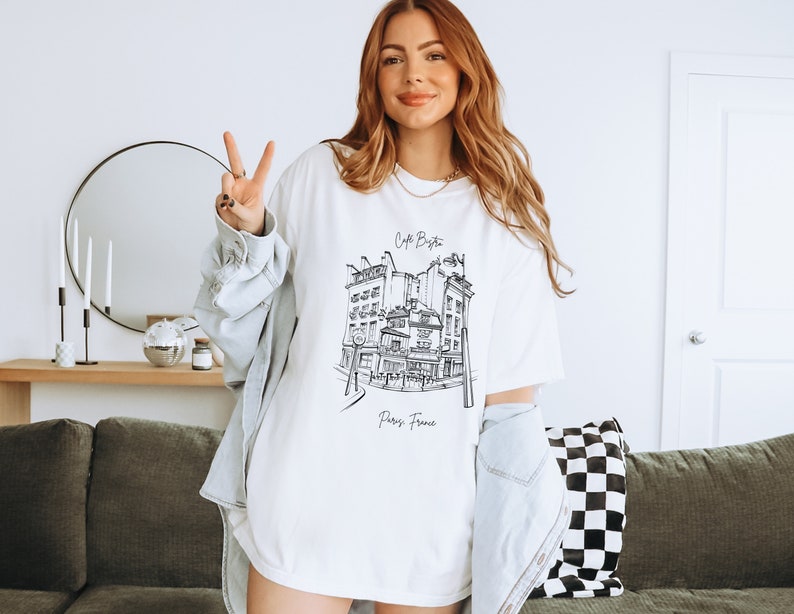 Comfort Colors Paris Cafe Bistro Shirt Paris Shirt Paris - Etsy