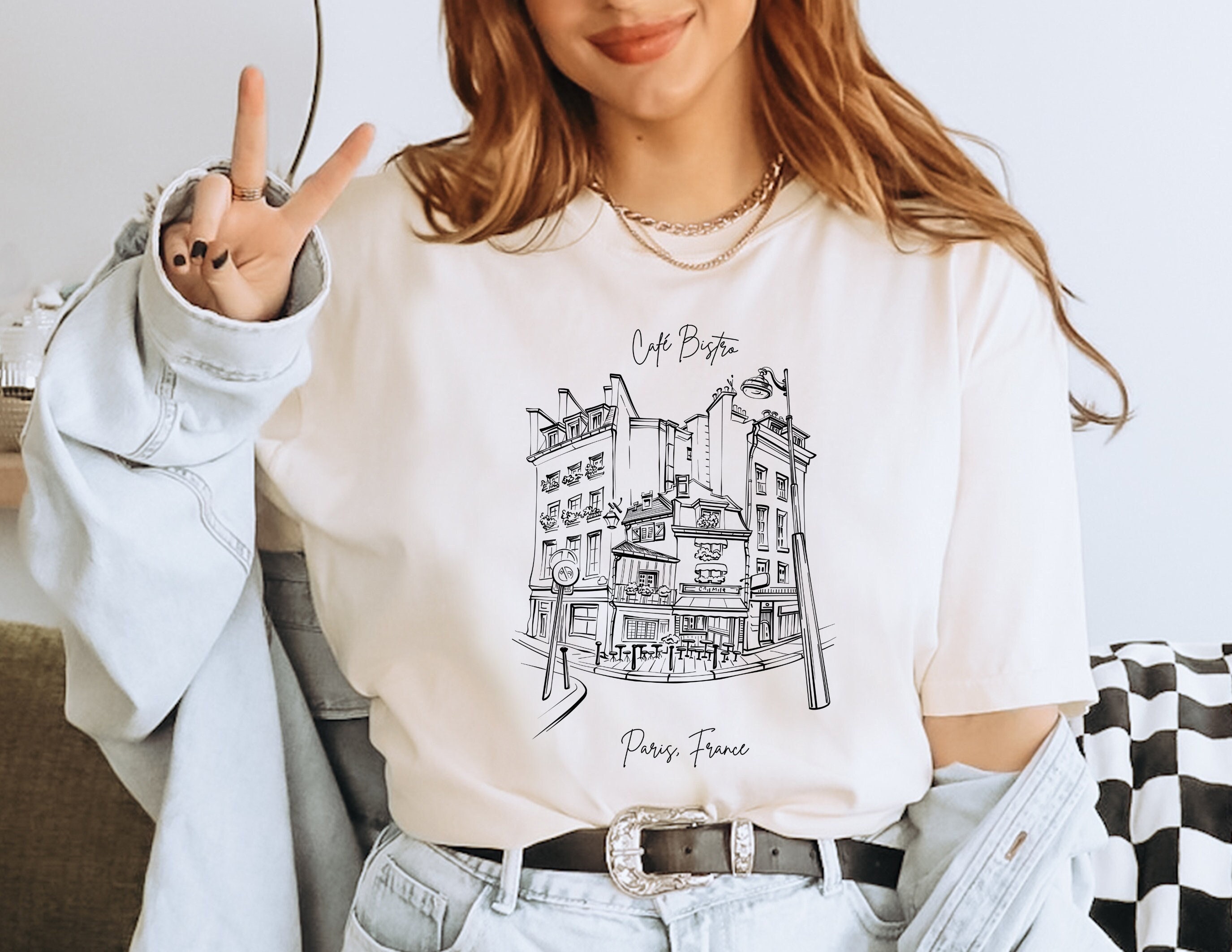 Comfort Colors Paris Cafe Bistro Shirt Paris Shirt Paris - Etsy