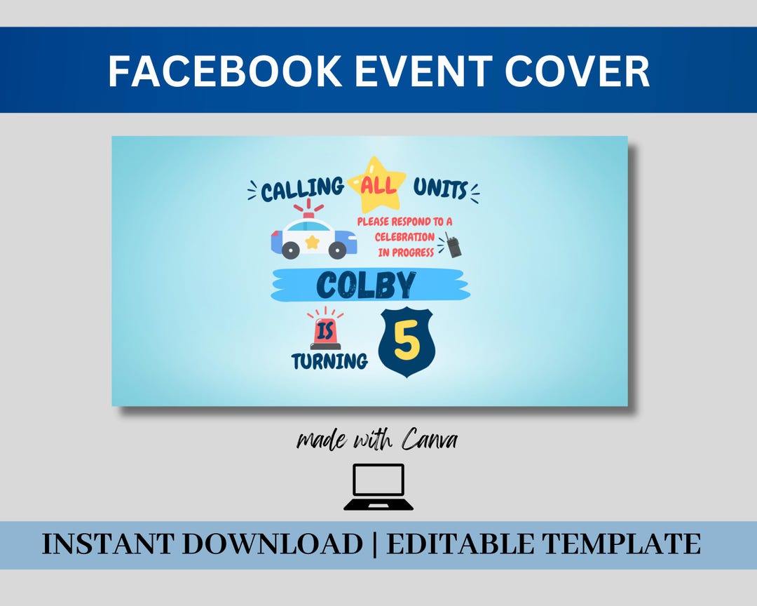 Editable Facebook Event Template, Facebook Event Cover, Digital ...