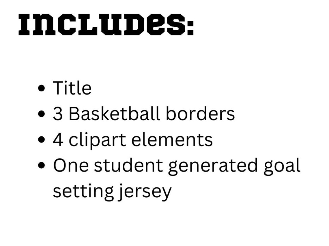 March Madness Basketball Goal-setting Bulletin Board Kit | Engaging ...