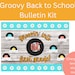 Groovin Into School Bulletin Kit, Back to School Bulletin Board Kit ...