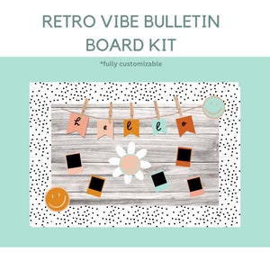 Retro Vibe Bulletin Board Kit for Elementary Classroom High - Etsy