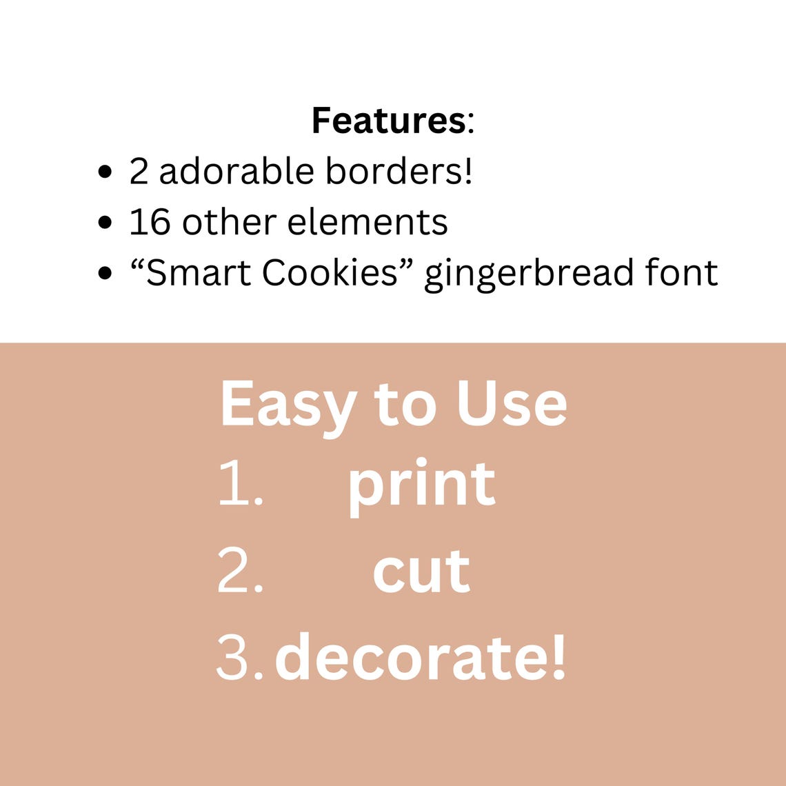 Smart Cookies Gingerbread Man Bulletin Board- Printable Classroom ...