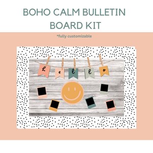 Boho Calm Boho Kit, Bulletin Board Kit for Elementary Classroom, High ...