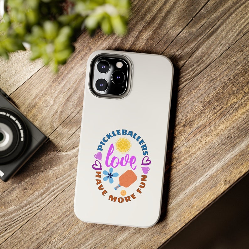 Love Pickleball Fun Colorful Mobile Phone Case Tough Phone Cases, Gifts ...