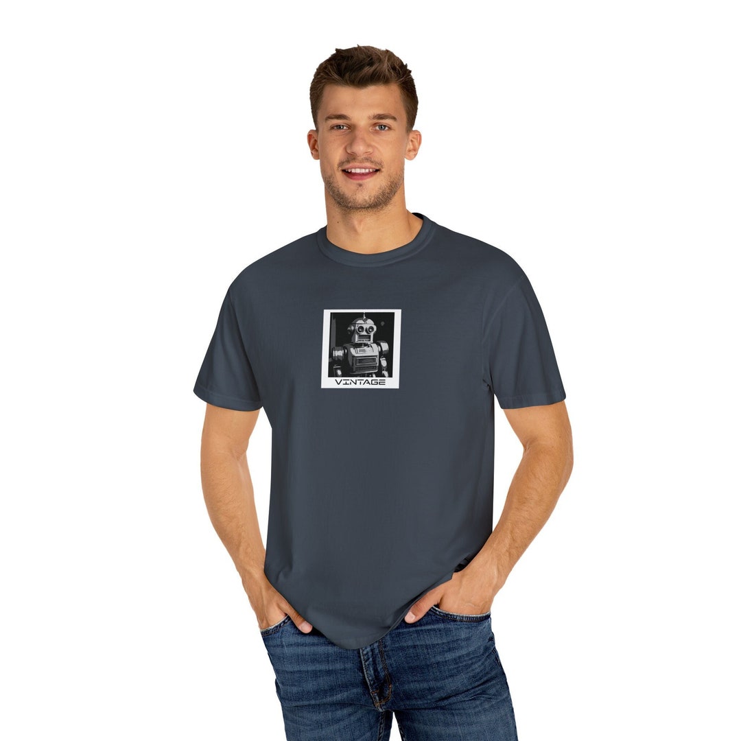 Vintage Robot Tee, Sarcastic AI Tshirt, Robot Tee, AI T-shirt, Gift for ...