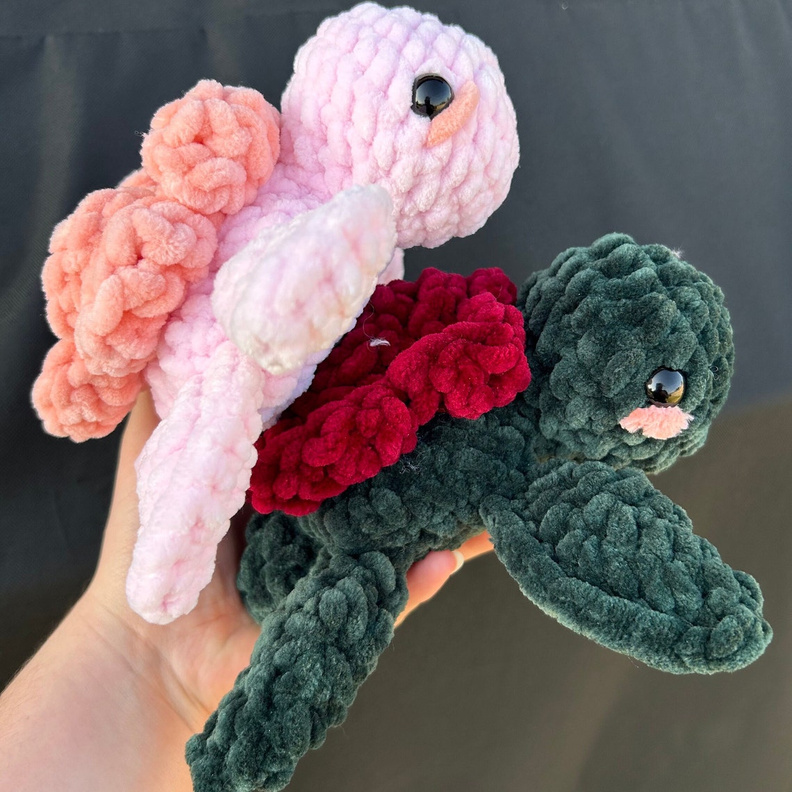 Mini Rose Turtle Pattern | PDF Pattern | Crochet Turtle | Crochet PDF ...