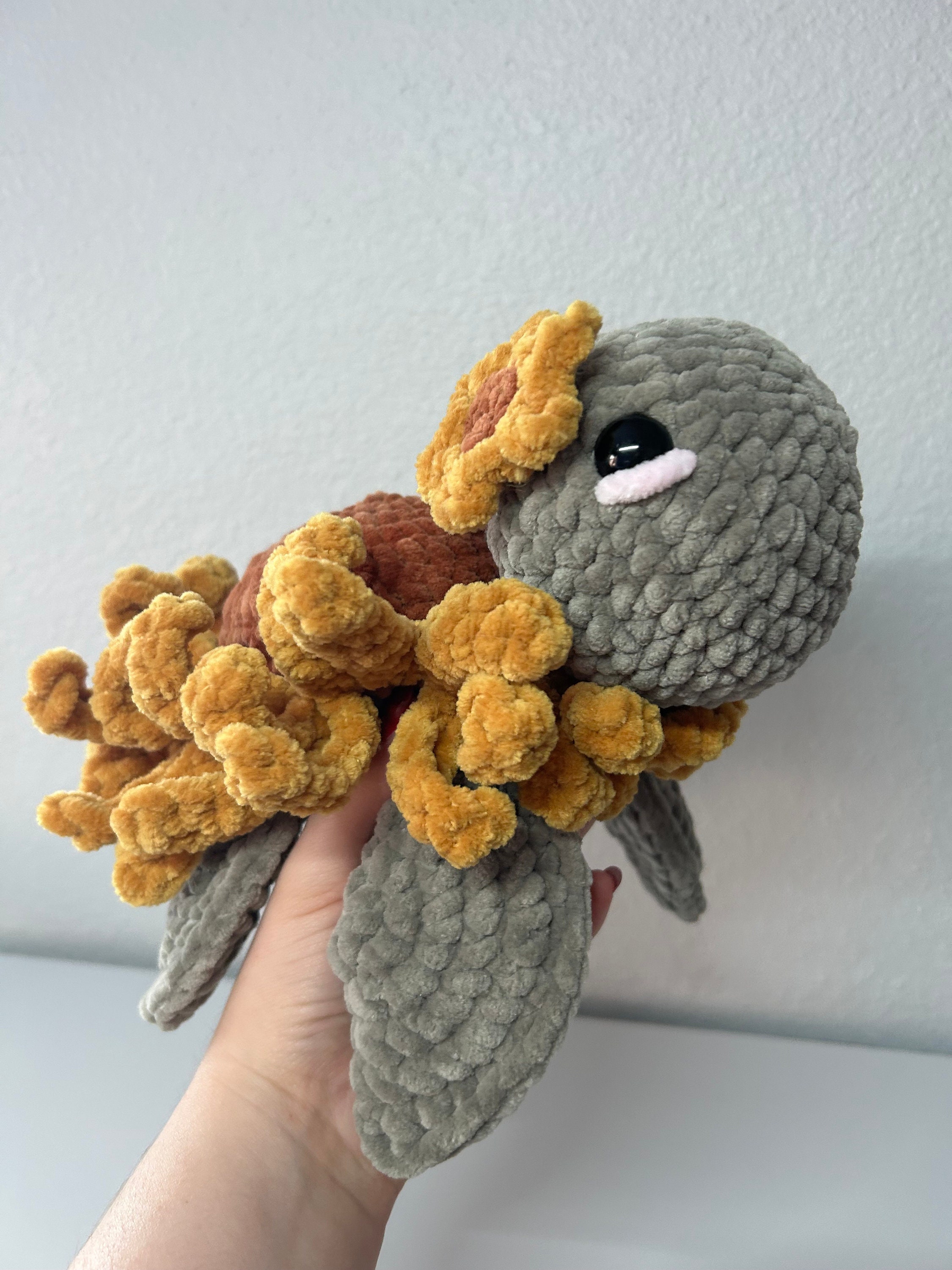 Crochet Sunflower Turtle PDF Pattern | PDF Pattern Only | Fall Harvest ...