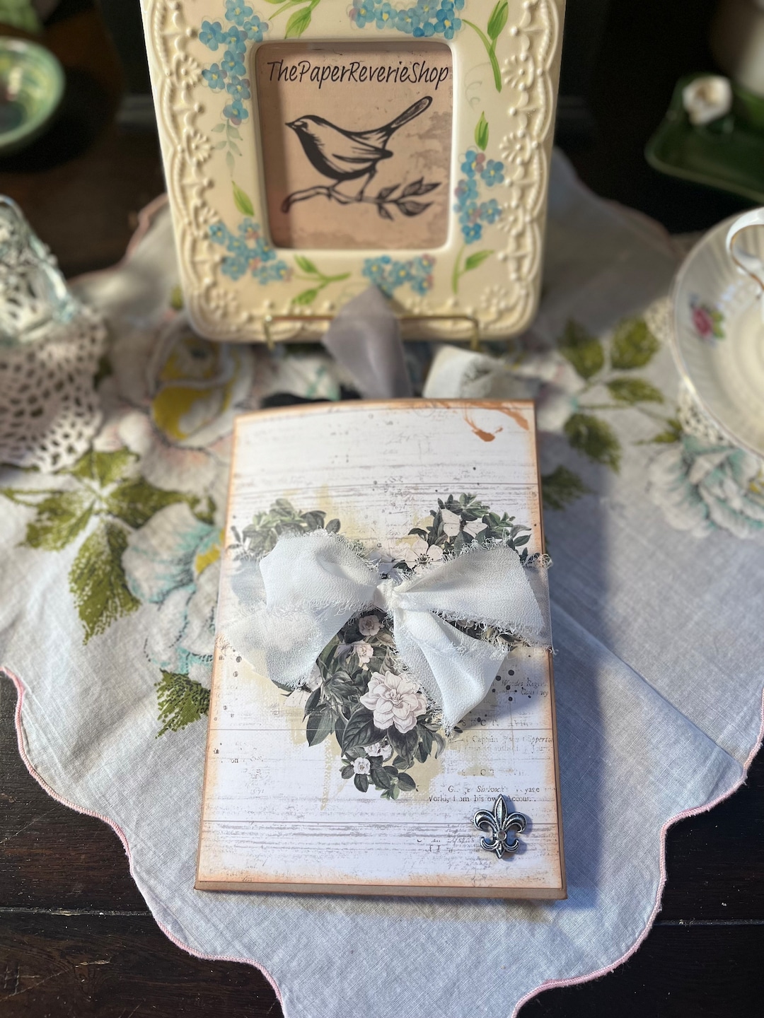 Vintage Butterflies and Lace File Folder Journal - Etsy