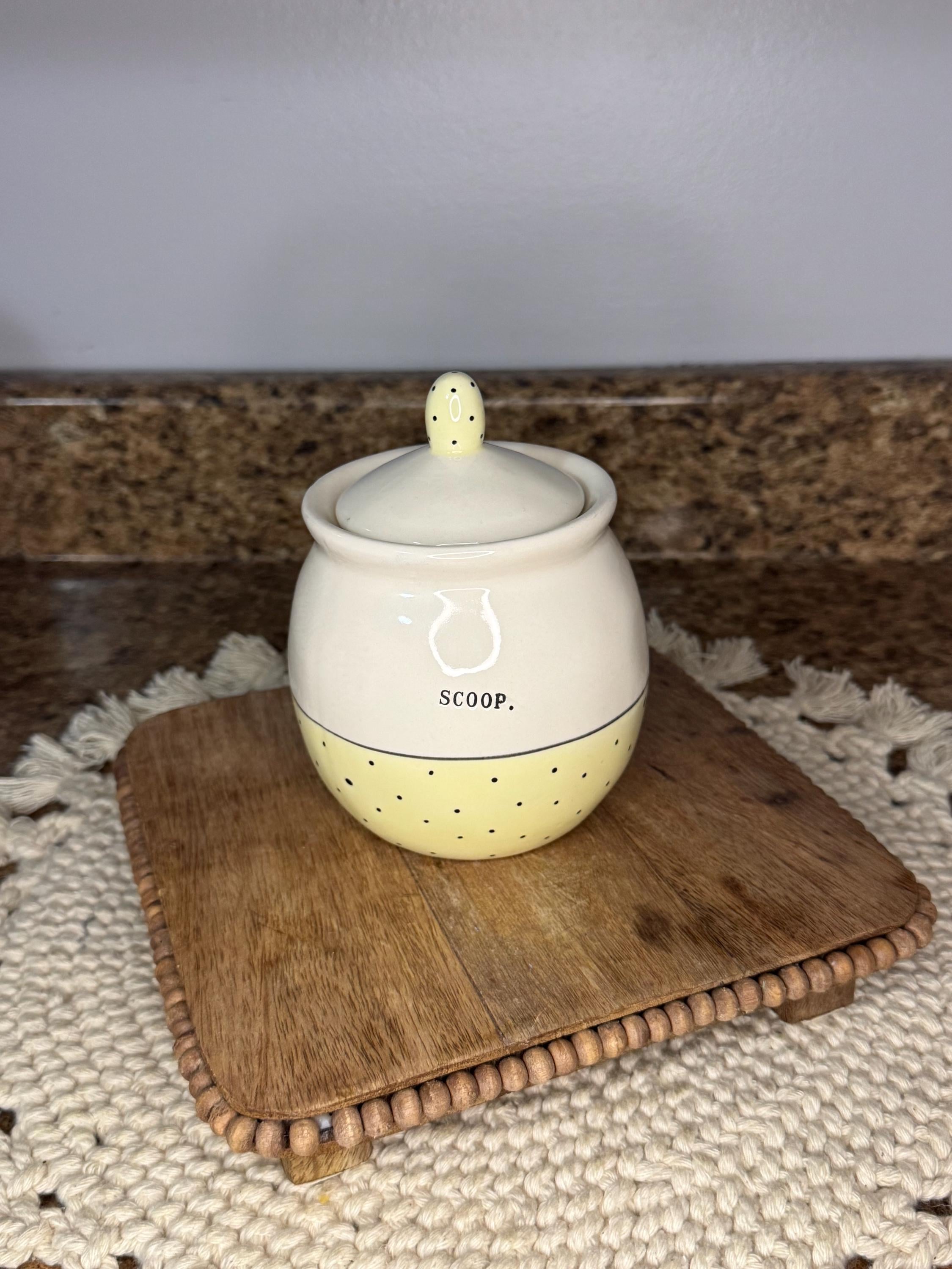 New Rae Dunn Polka Dot Scoop Sugar Bowl - Etsy
