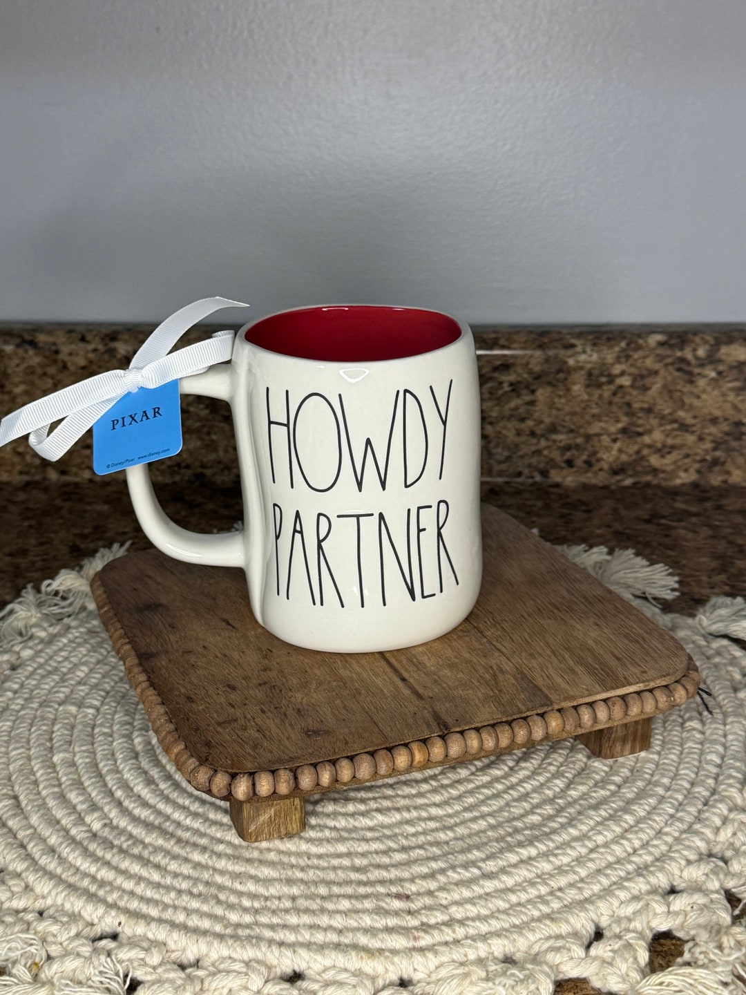 Rae Dunn Toy Story HOWDY PARTNER Double Sided Mug With Woody, Buzz ...