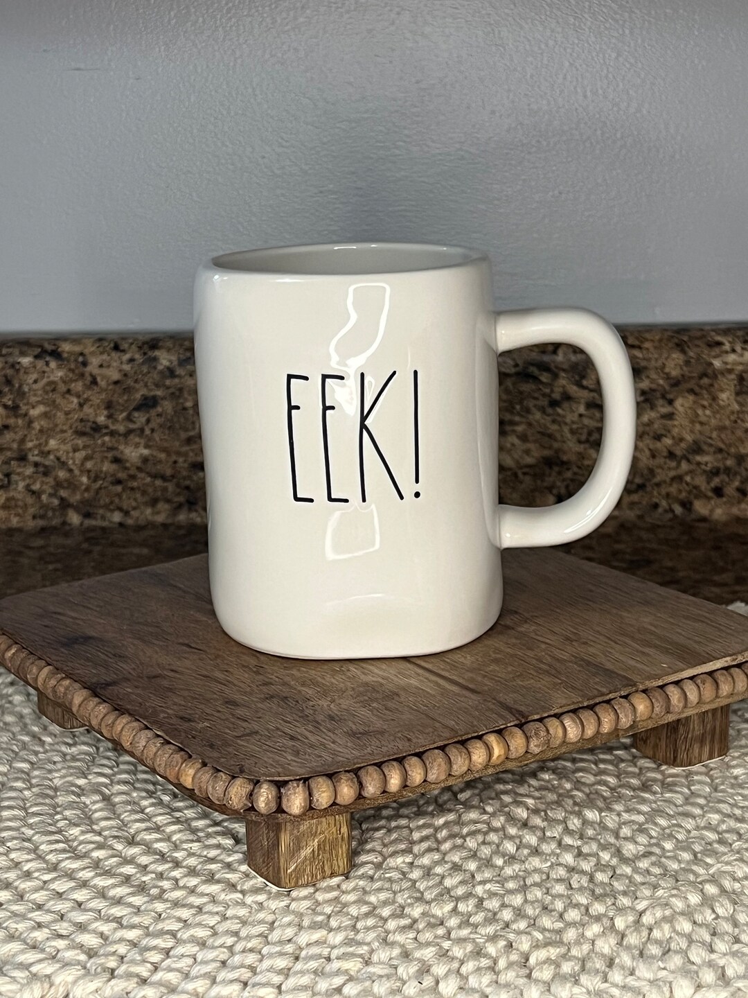 Rae Dunn Halloween EEK! Ghost Face Farmhouse Cottagewhite Mug - Etsy