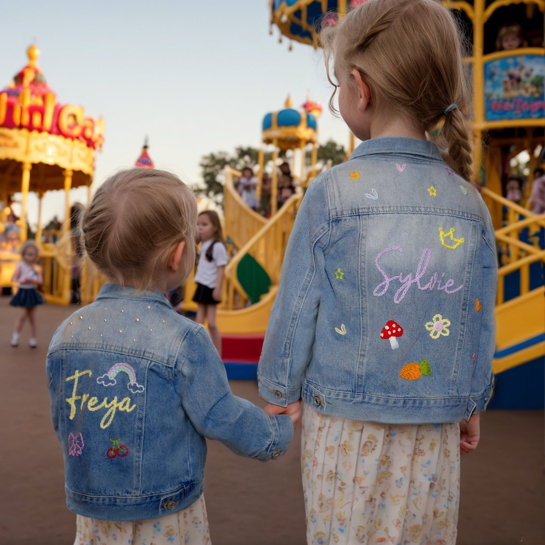 Custom Name Denim Jacket for Babies and Toddlers,personalized Baby Jean ...