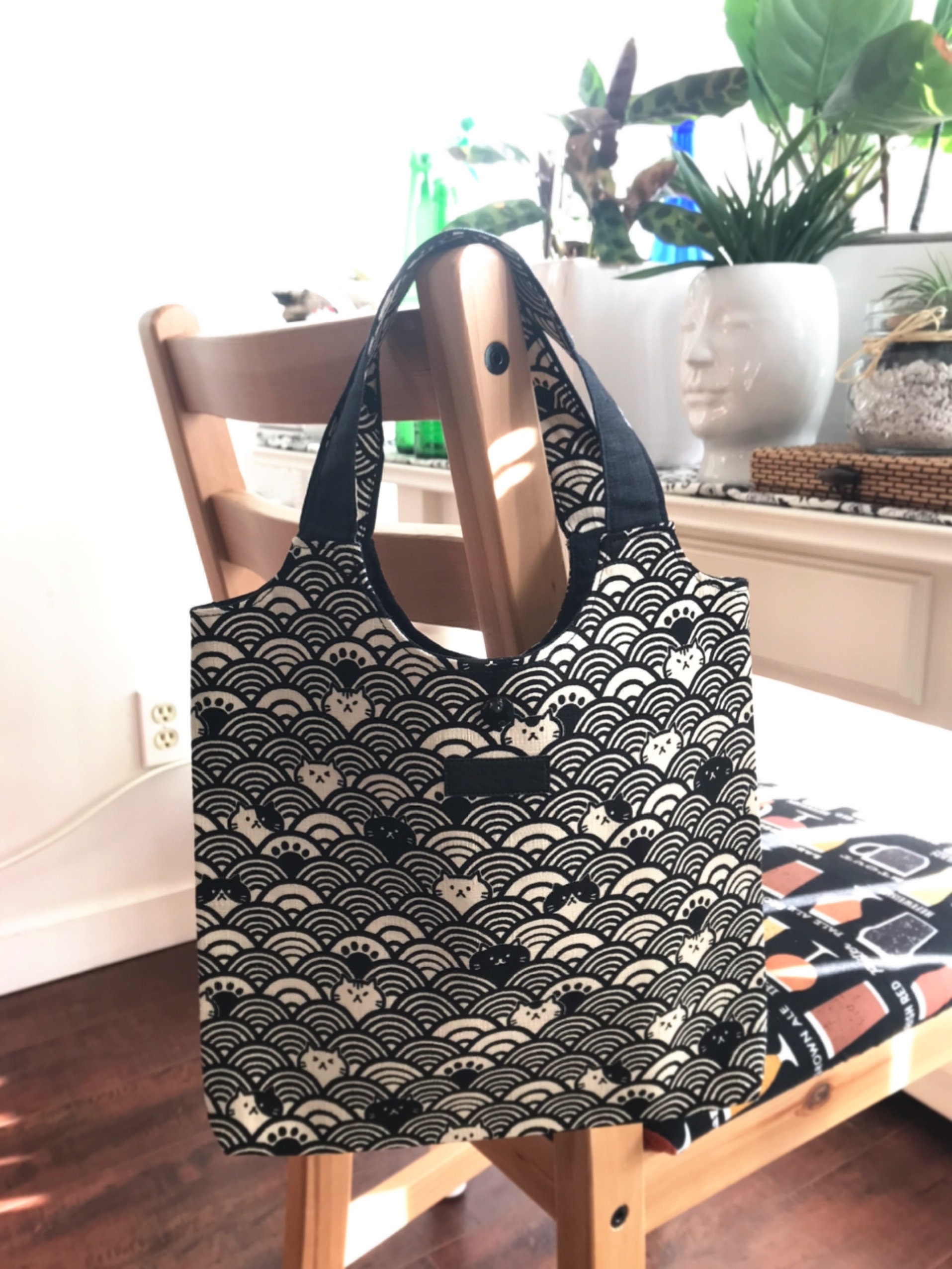 Small Tote Bag / Bag for Everyday Use / Light Fabric Bag / Kids Bag ...