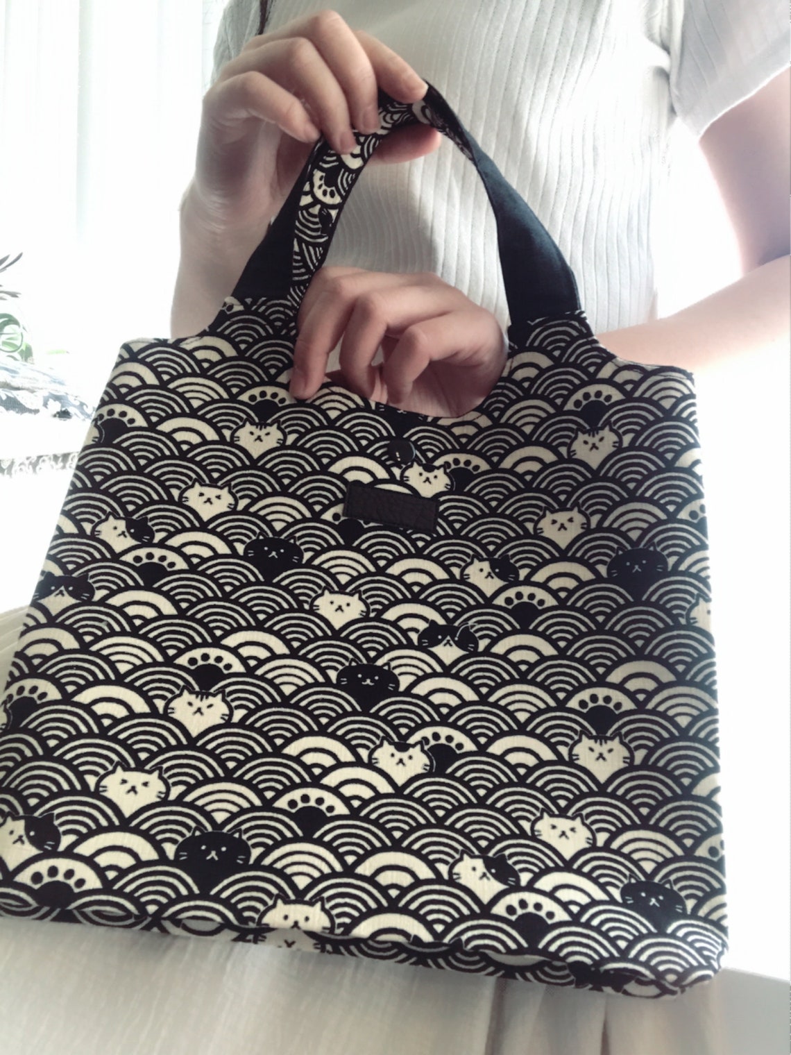 Small Tote Bag / Bag for Everyday Use / Light Fabric Bag / Kids Bag ...