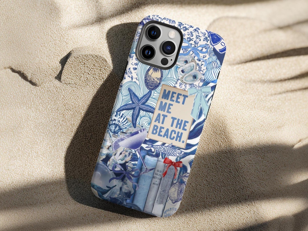 Beachy Coastal Seashell Case, Ocean Surfer Vacation Vibe Phone Case ...