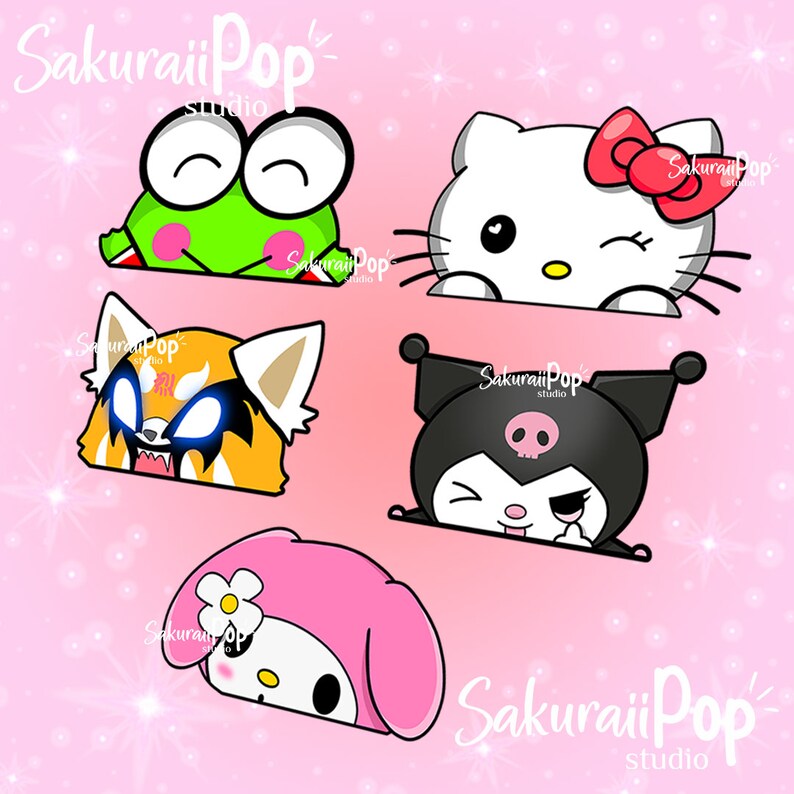 Kawaii Friends CAR DECAL - Etsy