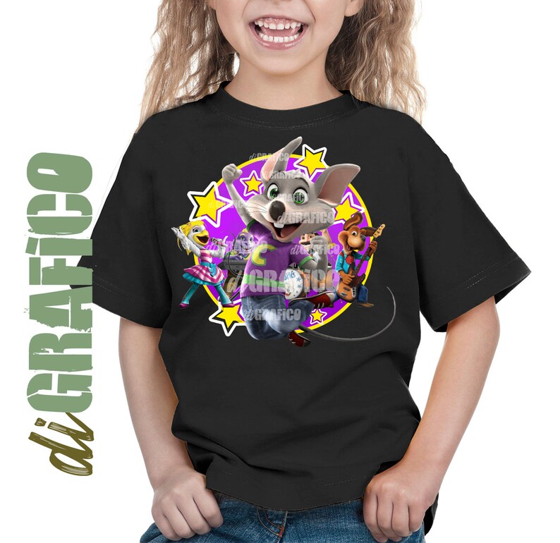 Chuck E Cheese Transfer Design, Digital Art, Chuck E Cheese Family ...