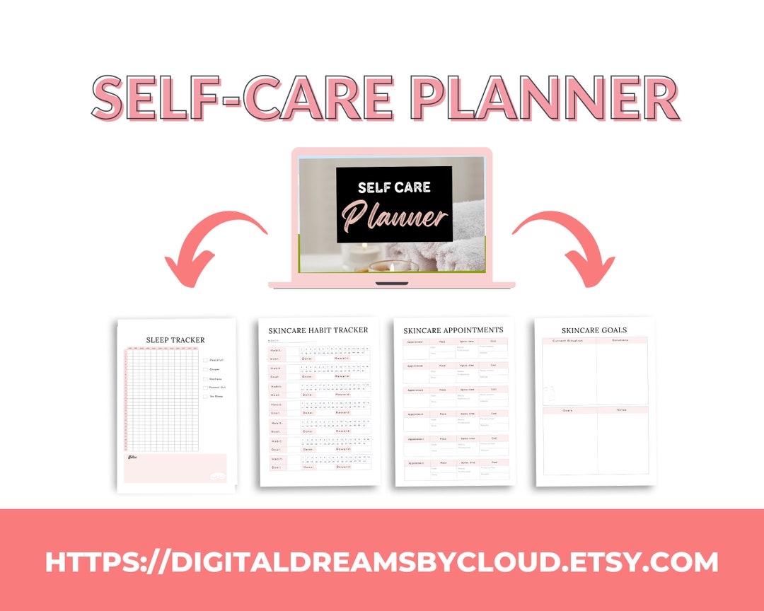 Printable Self-care Planner, Digital Self-care Planner, Self-care ...