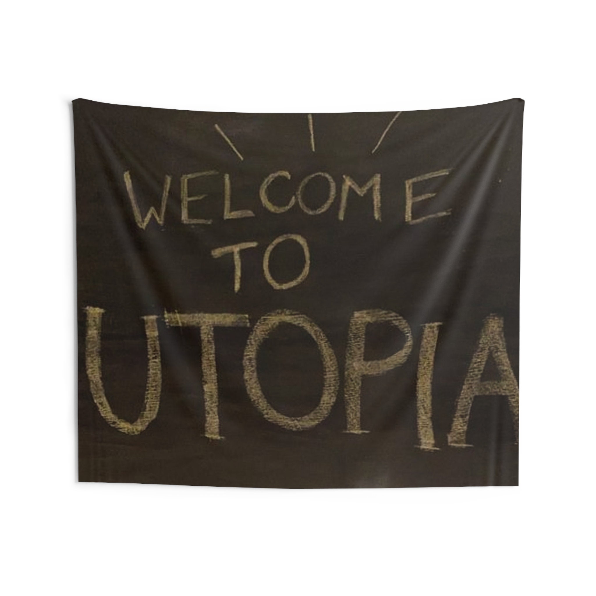 Travis Scott WELCOME TO UTOPIA Wall Tapestry - Etsy
