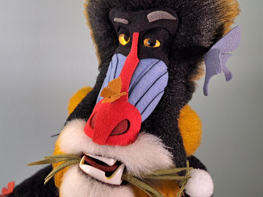Mandrill With Dandelions & Butterflies | Soft Sculpture - Etsy